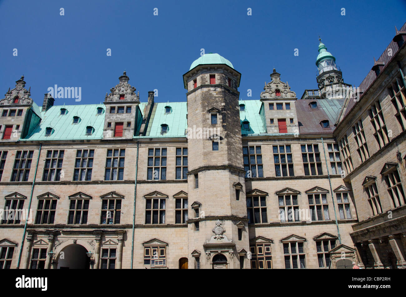 Denmark, Helsingoer. Kronborg Castle (aka Kronborg Slot). UNESCO World ...