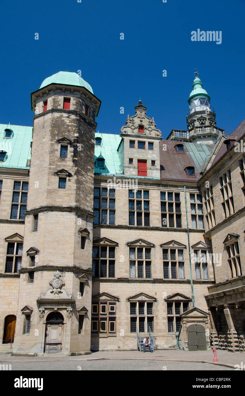 Denmark, Helsingoer. Kronborg Castle (aka Kronborg Slot). UNESCO World ...