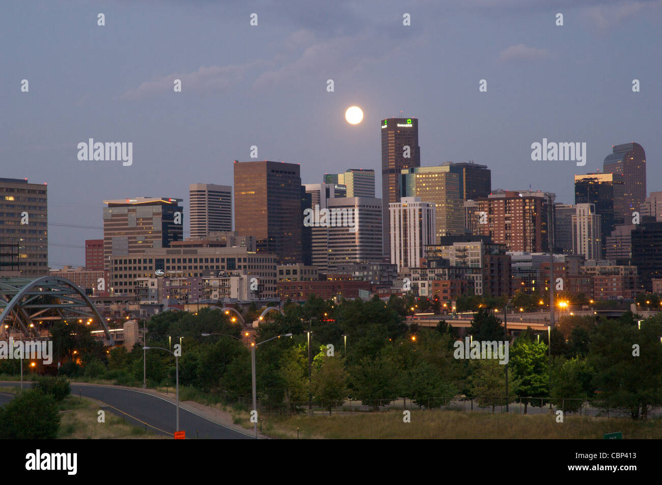 Colorado skyline at dusk hi-res stock photography and images - Alamy