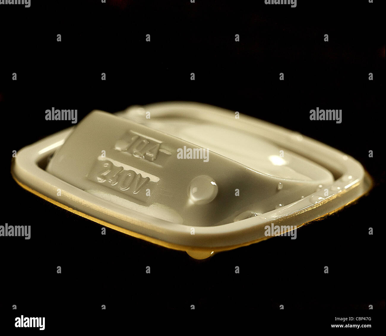light switch with water splashing on it Stock Photo - Alamy