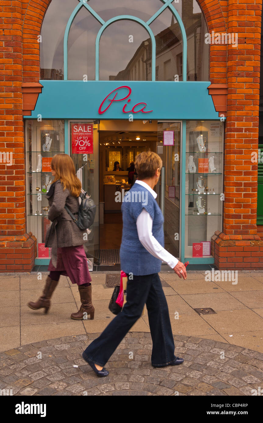 The Pia shop store in Norwich , Norfolk , England , Britain , Uk Stock ...