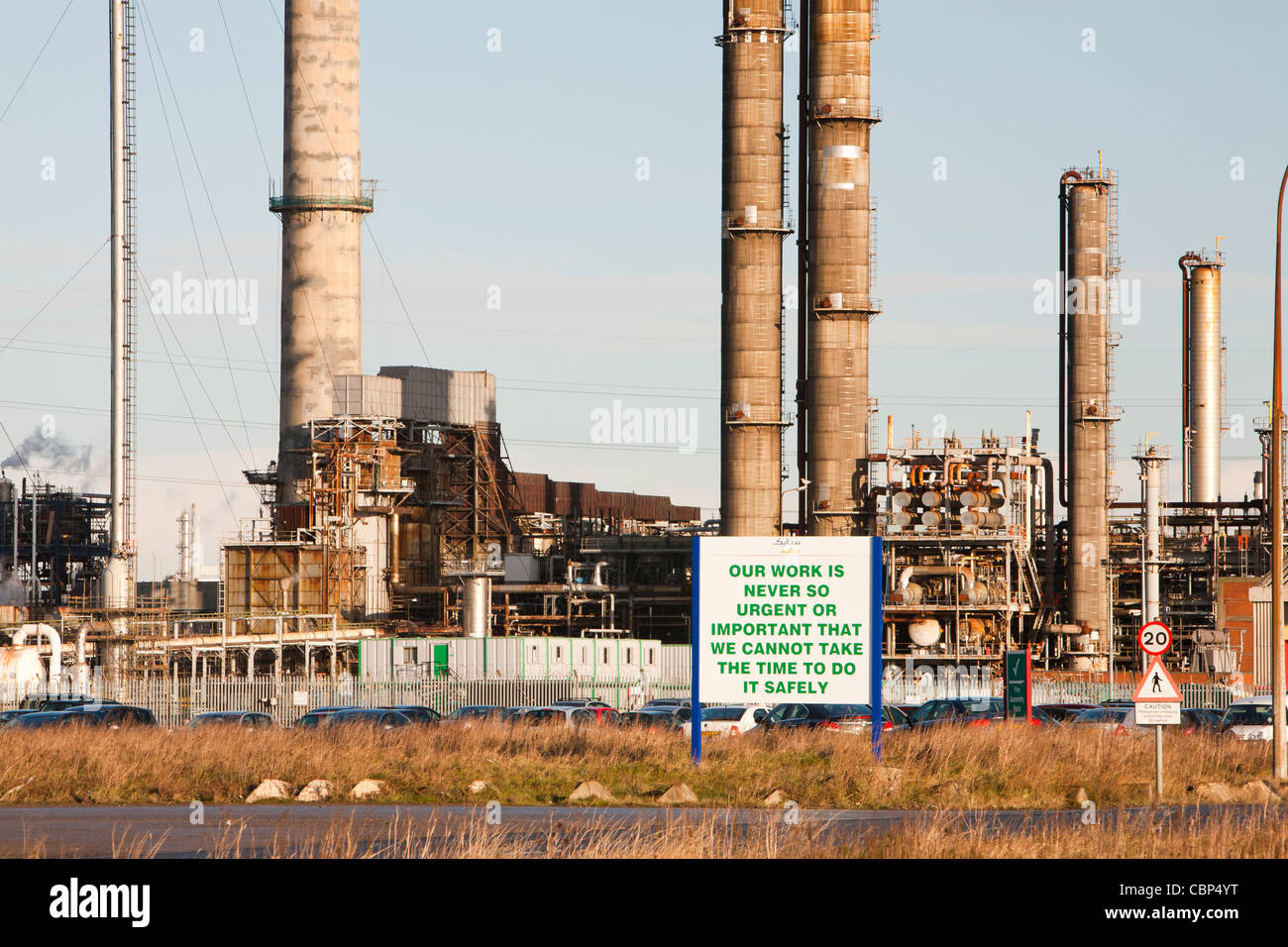 A petrochemical plant at Seal Sands on Teeside, North East, UK Stock ...