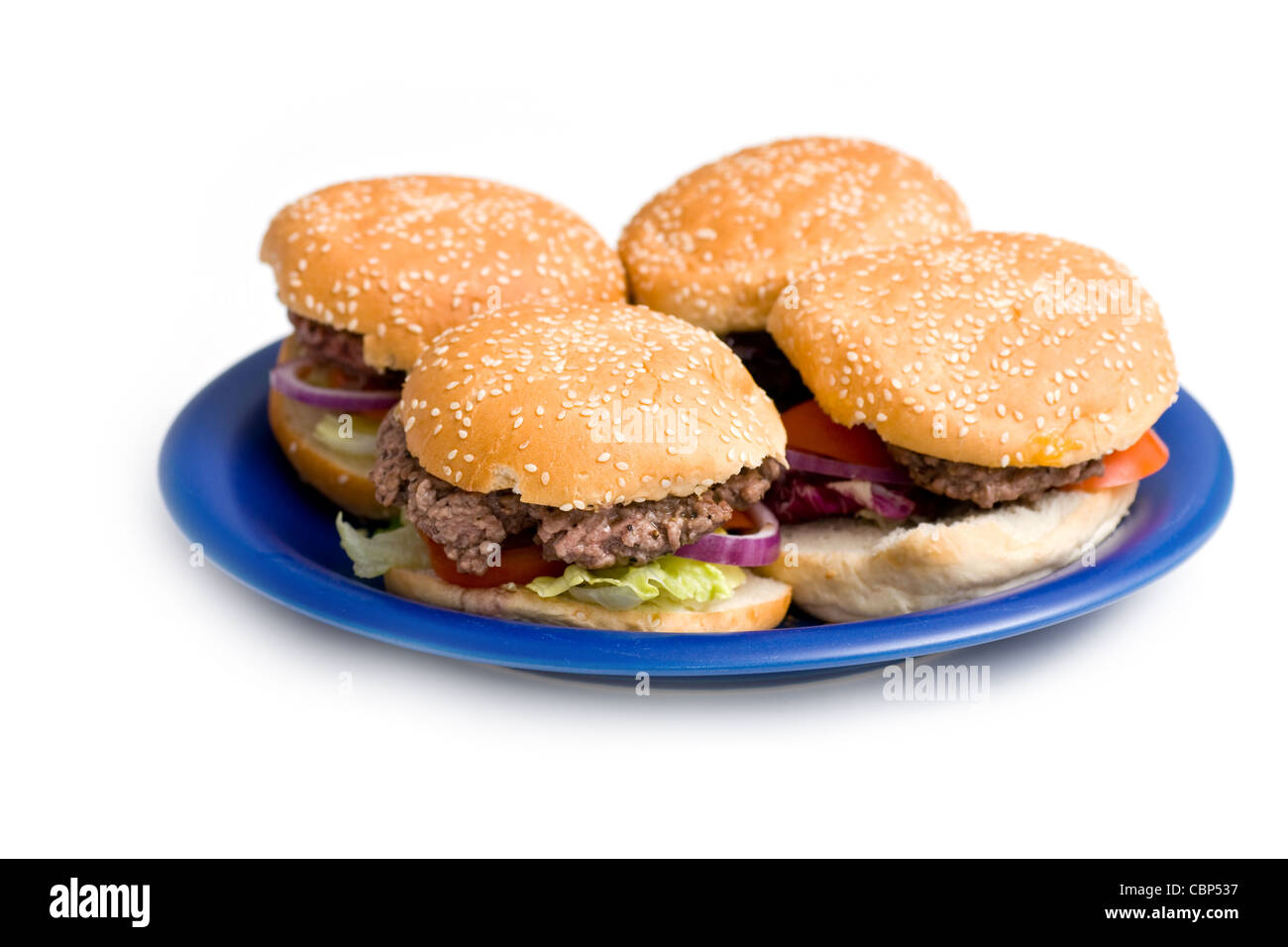 Tasty black burger beef Cut Out Stock Images & Pictures - Alamy