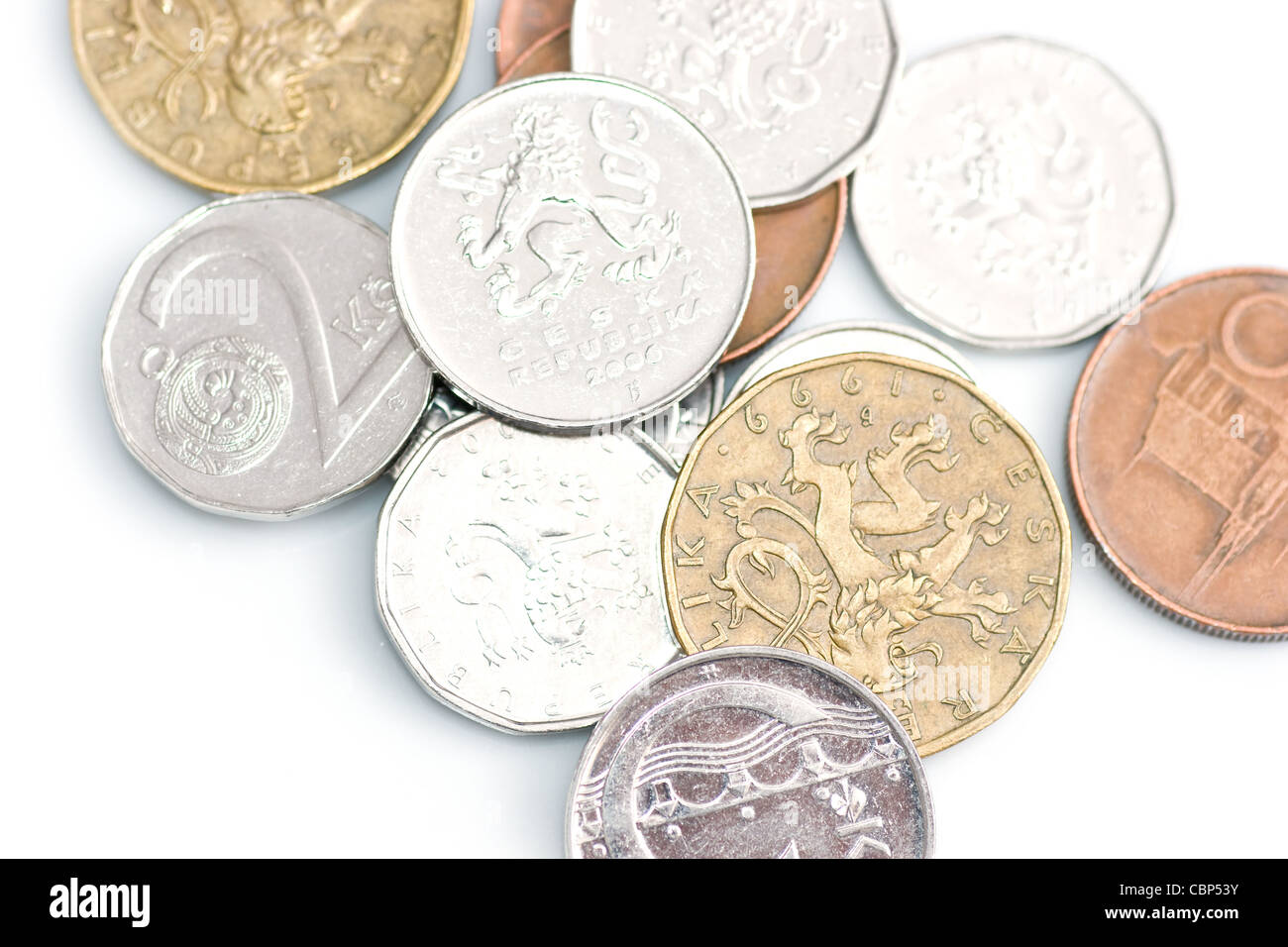 Czech coins hi-res stock photography and images - Alamy