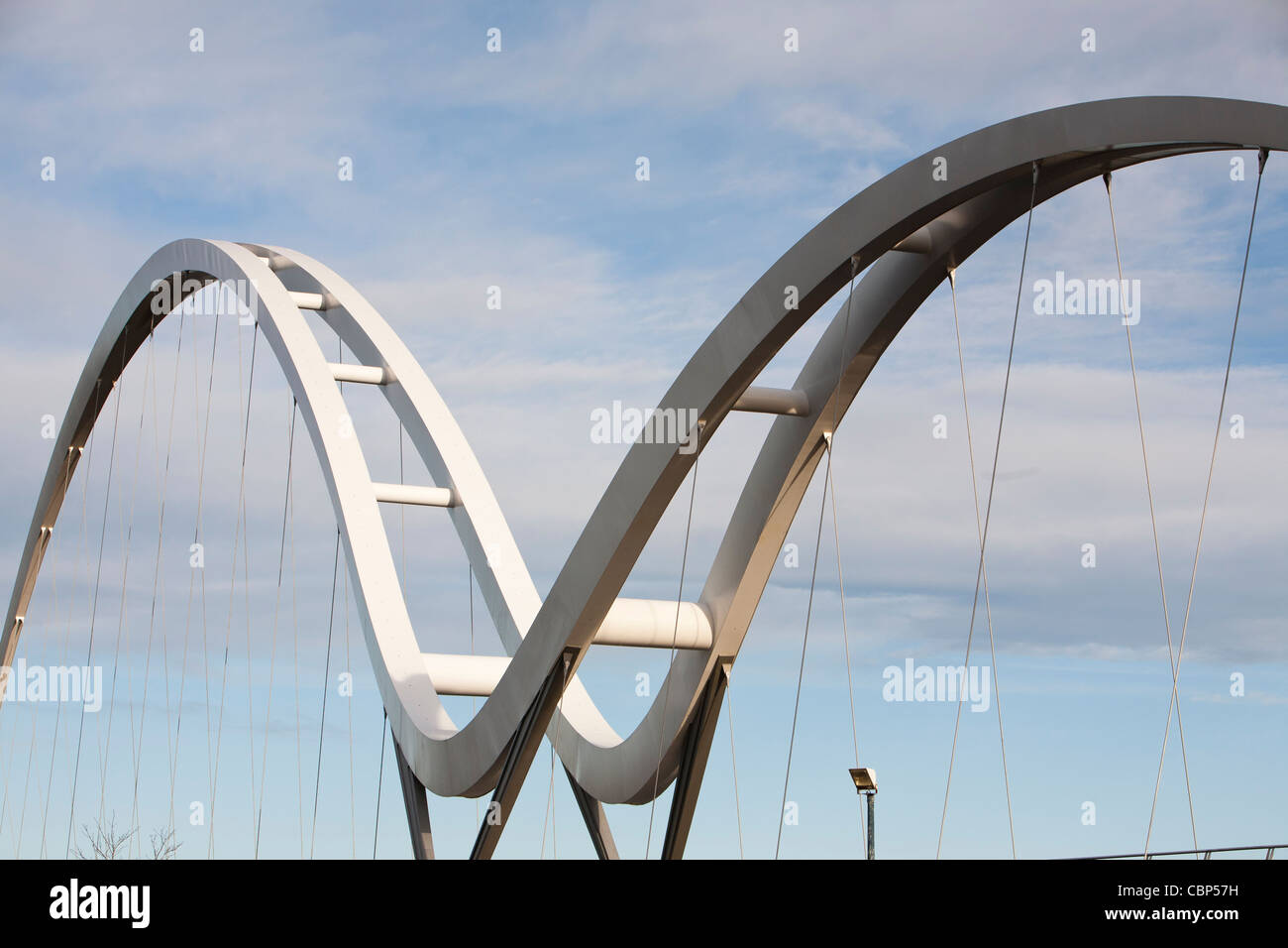 Infinity Bridge at Stockton on Tees near Middlesbrough, a new ...