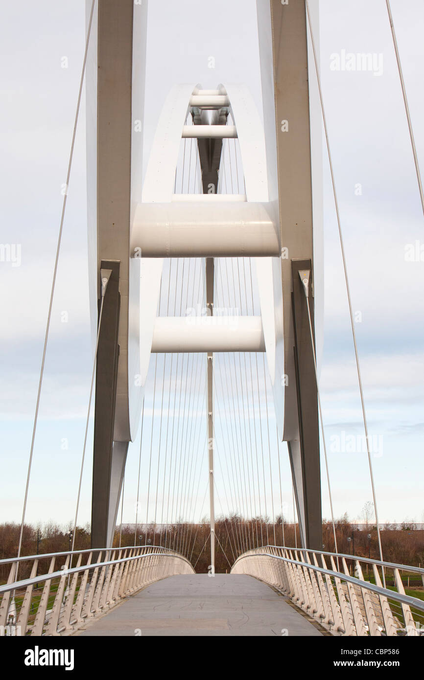Infinity Bridge at Stockton on Tees near Middlesbrough, a new ...