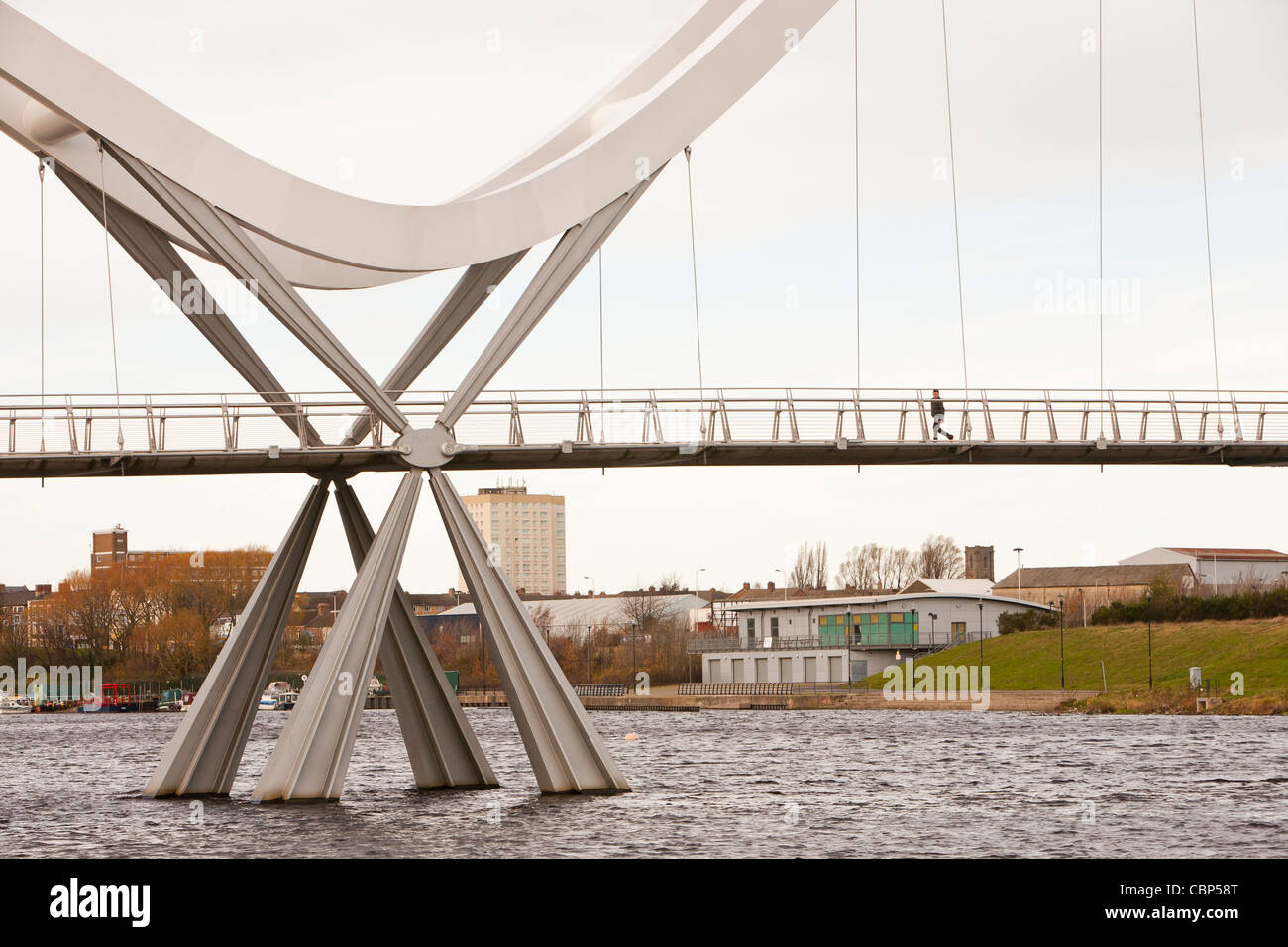 Infinity Bridge at Stockton on Tees near Middlesbrough, a new ...