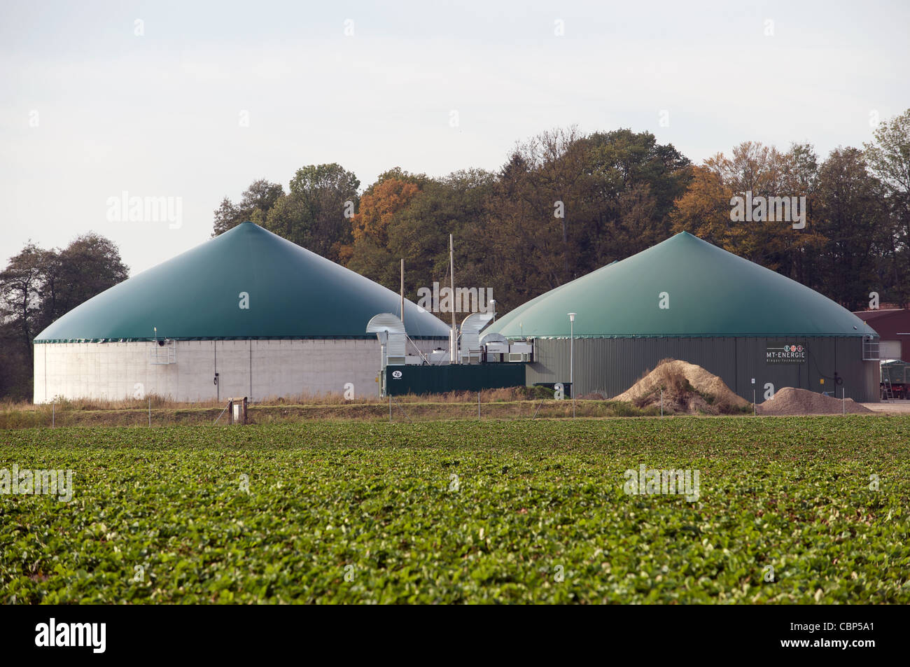 Biogas power station Germany Stock Photo - Alamy