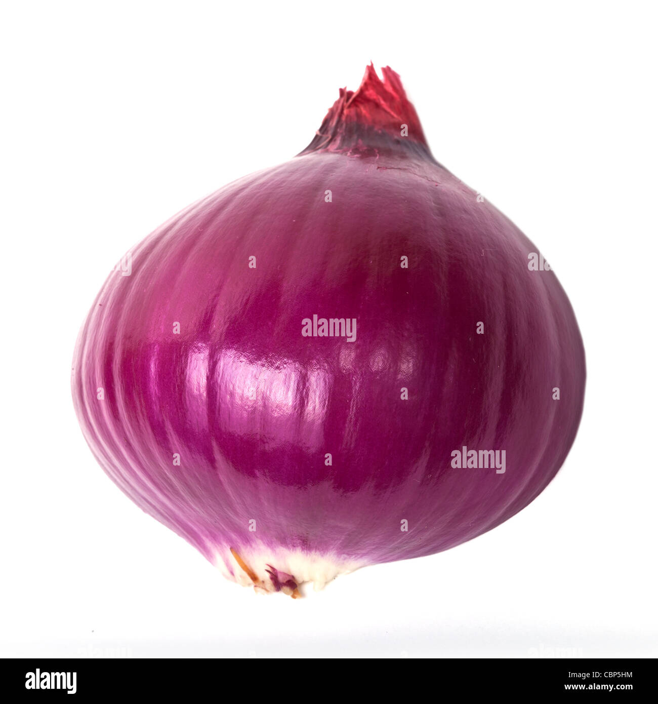Sliced and peeled red onion isolated on white background Stock Photo ...
