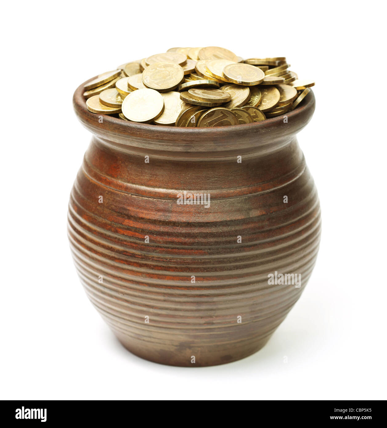 Gold pot coins hi-res stock photography and images - Alamy