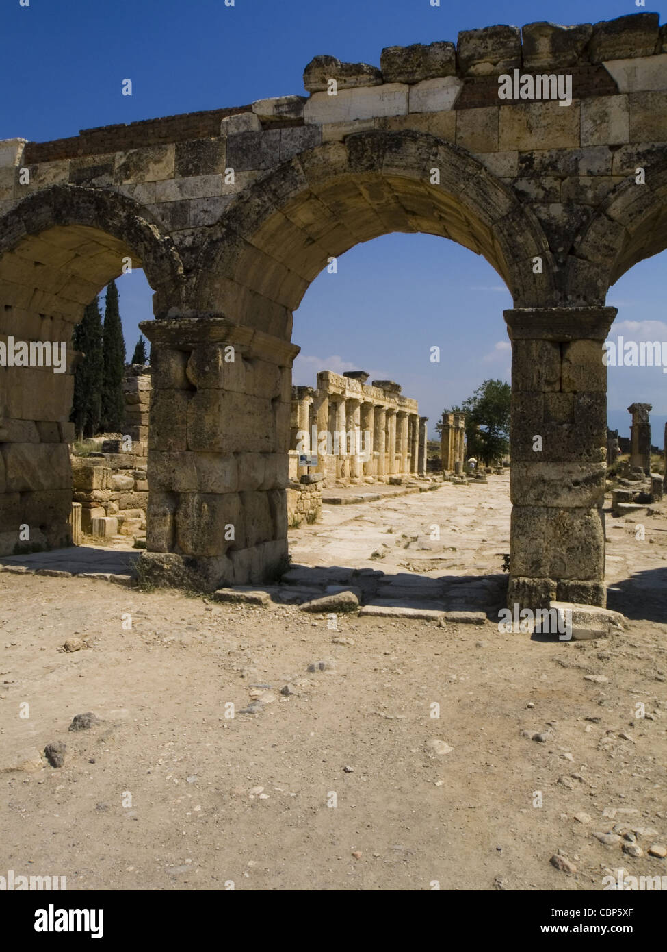 Domitian Gate Hierapolis Pamukkale Turkey Stock Photo - Alamy