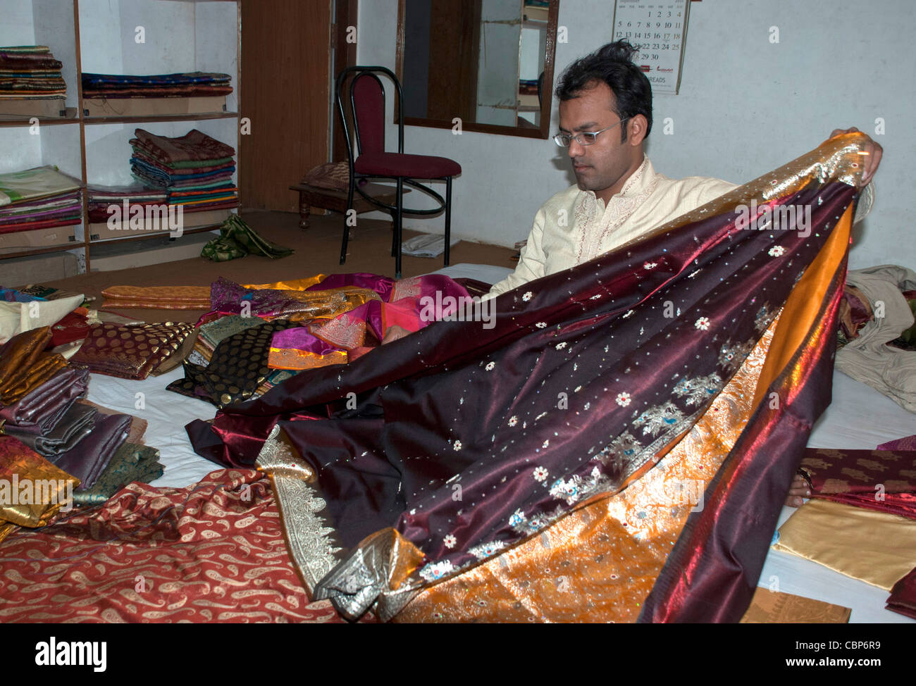 Varanasi saree hi-res stock photography and images - Alamy
