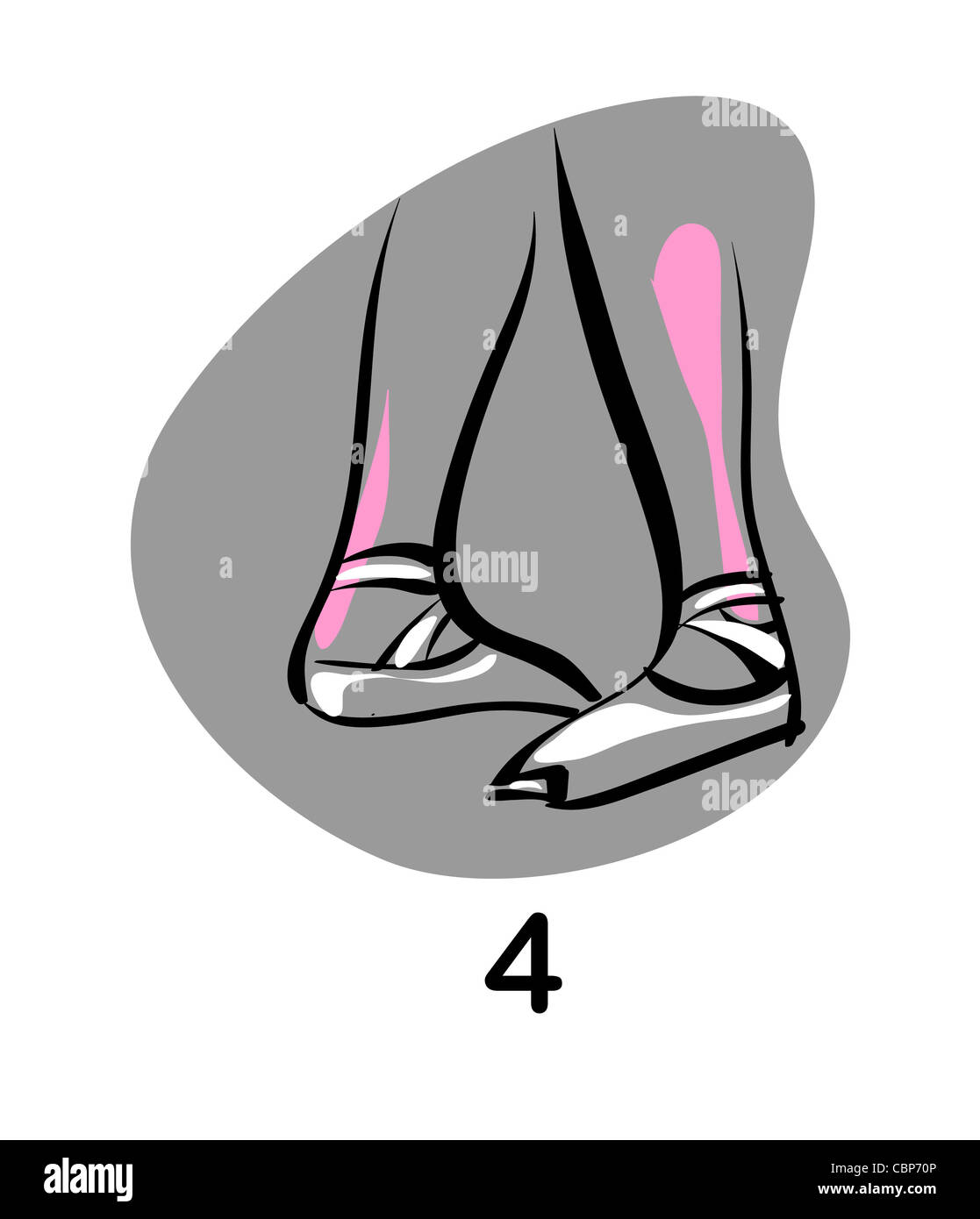 Ballet feet position Stock Photo - Alamy