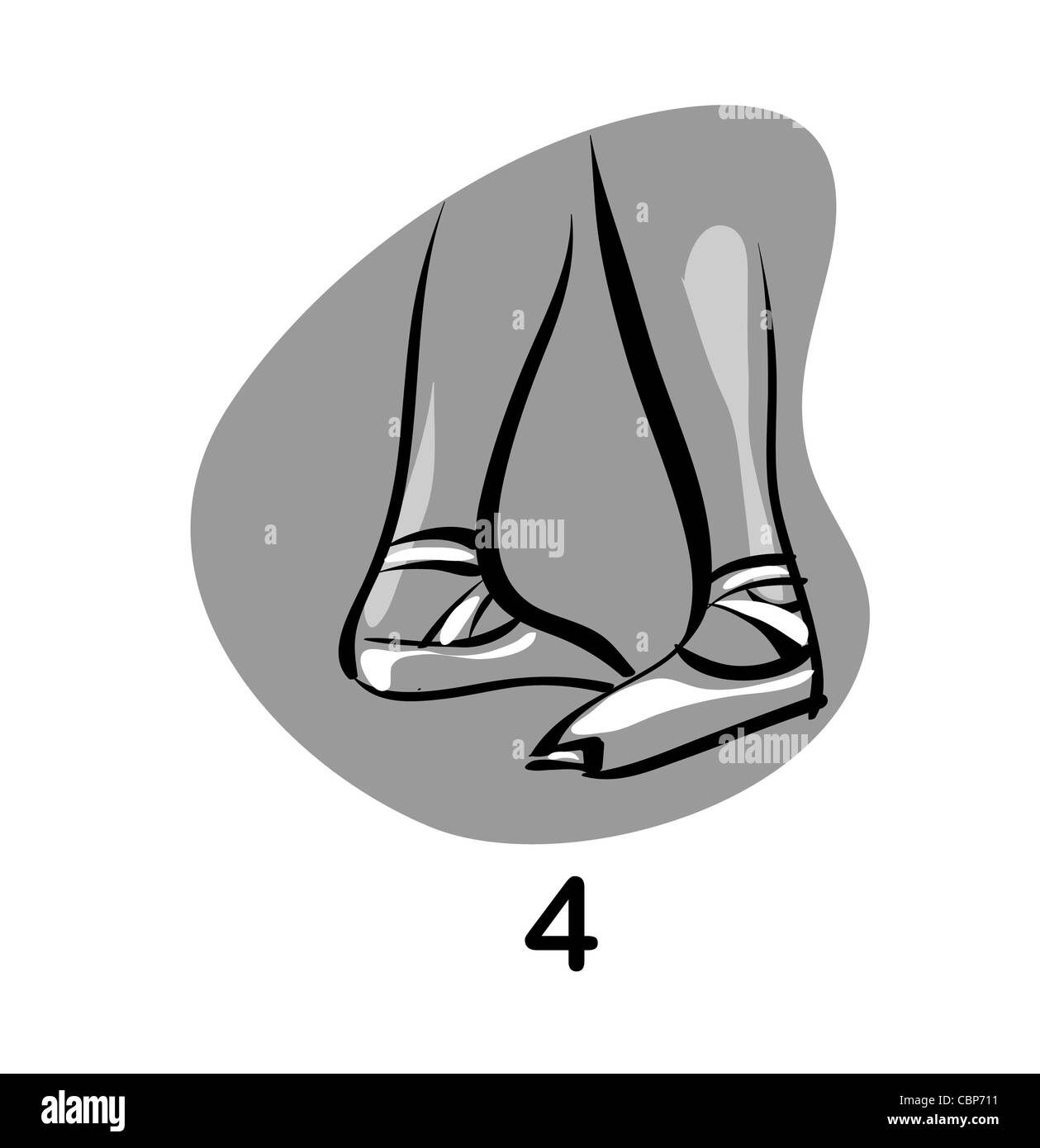 Feet Standing Drawing