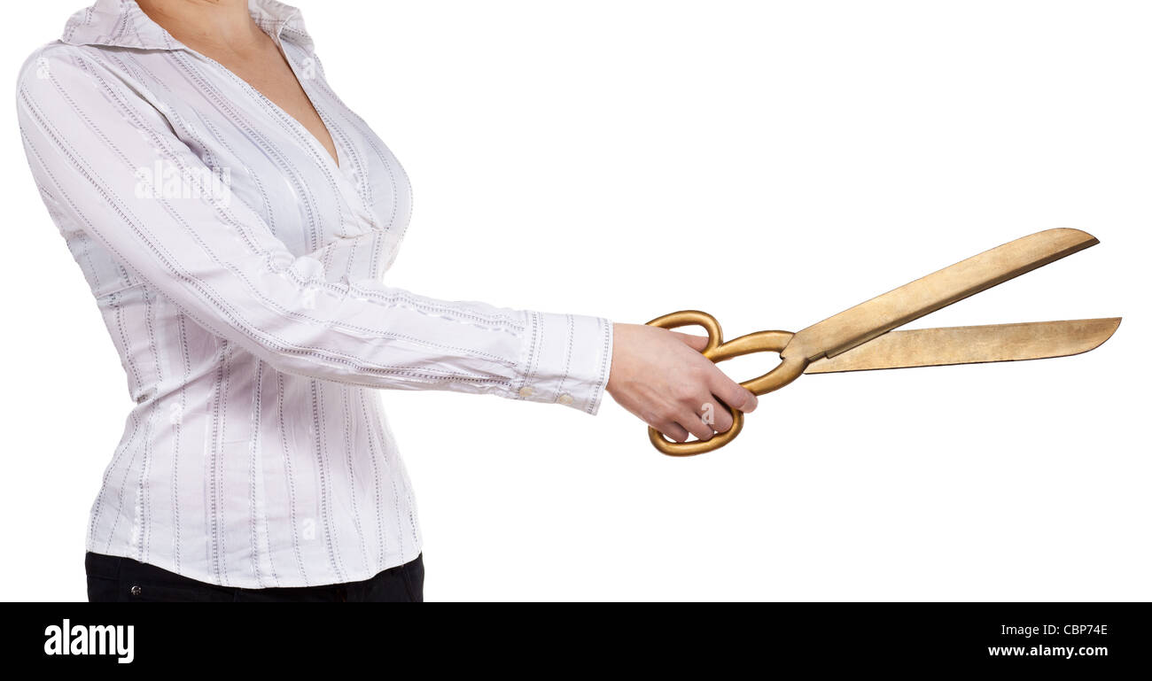 Scissors grand opening ceremony Cut Out Stock Images & Pictures - Alamy