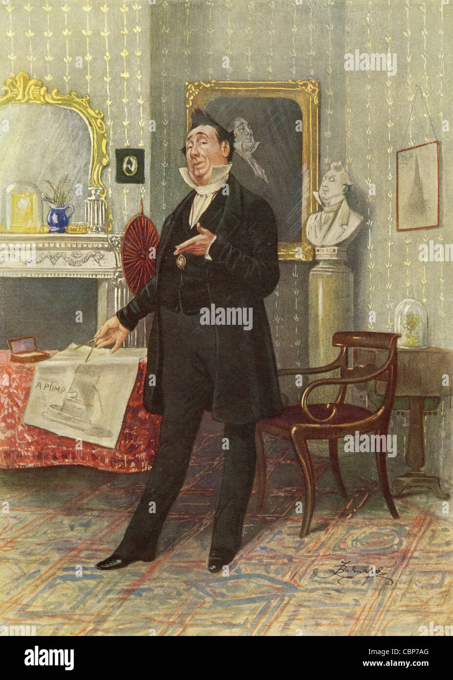 Mr Pecksniff from "Martin Chuzzlewit Stock Photo - Alamy