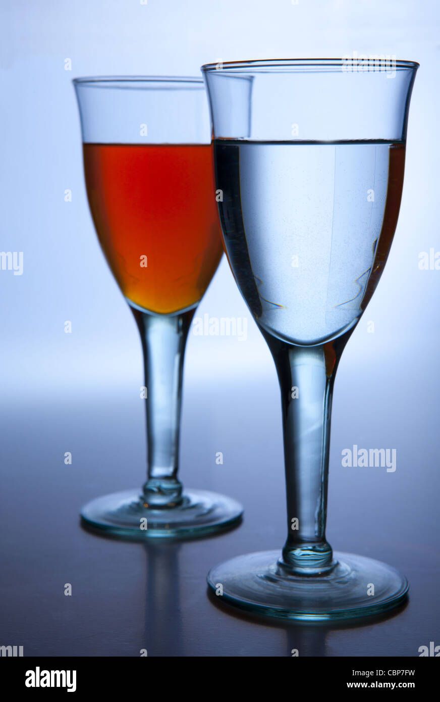 2 strange drinks Stock Photo - Alamy