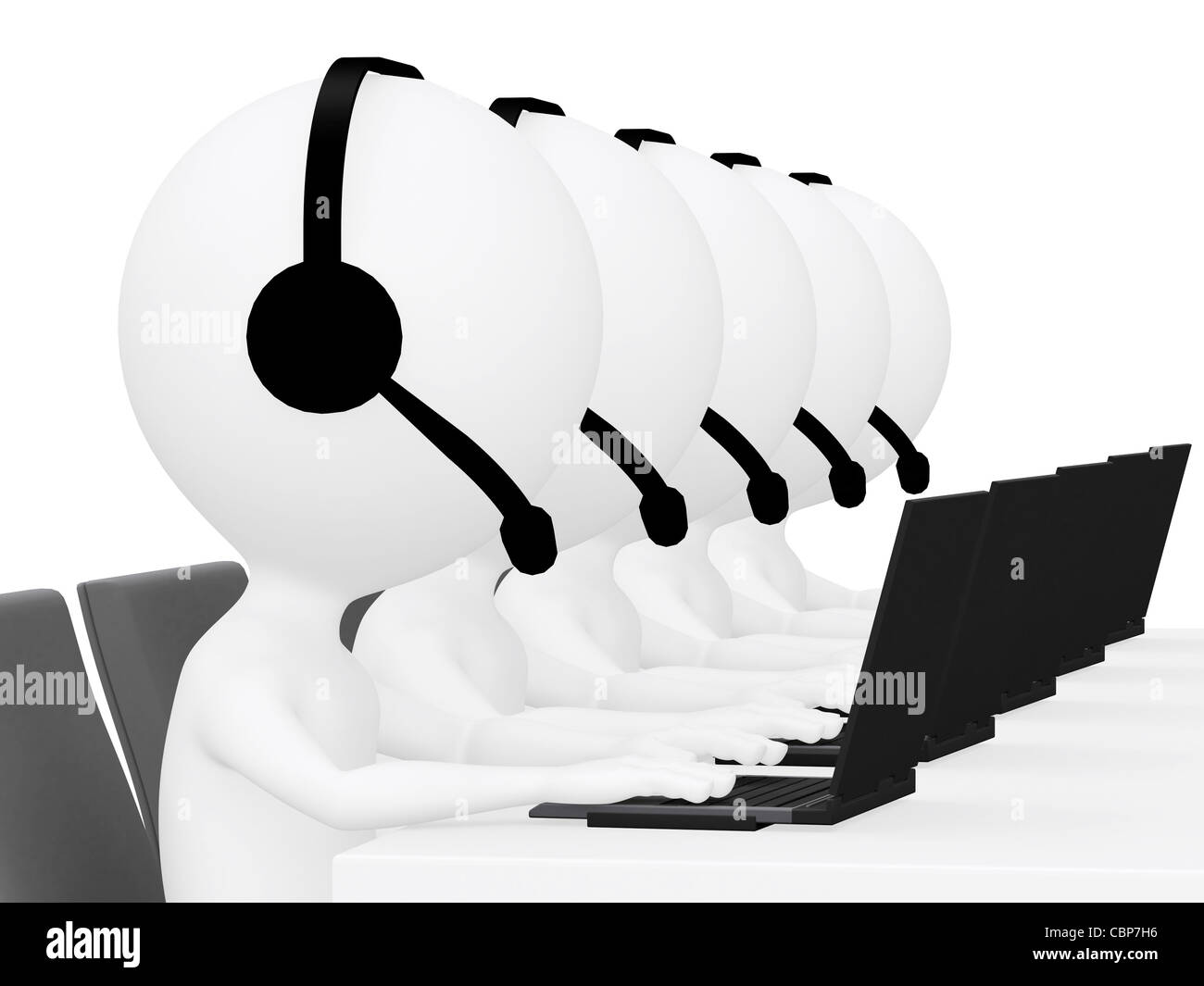 Team professional call center agents hi-res stock photography and ...
