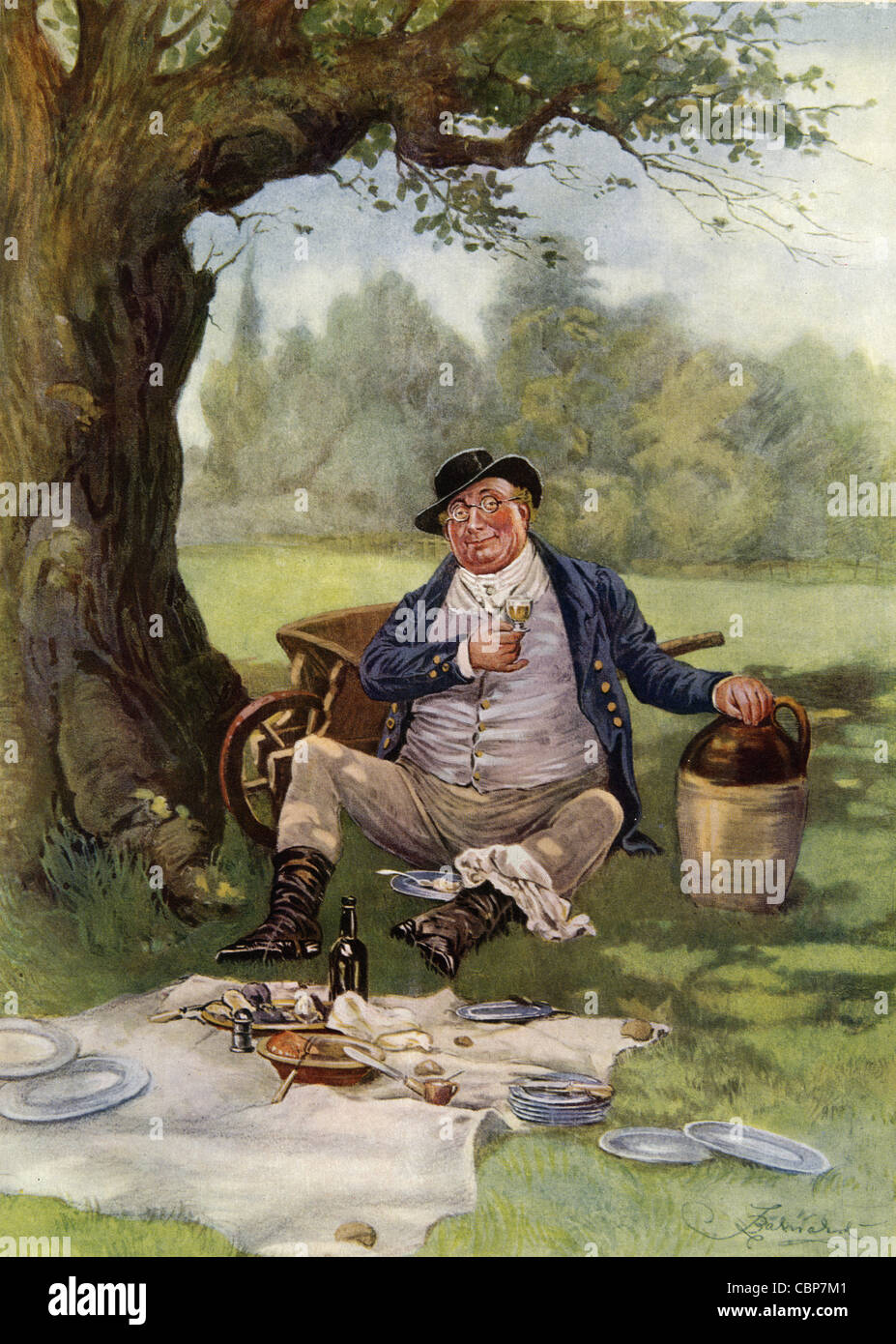 Mr Pickwick from "The Pickwick Papers Stock Photo - Alamy