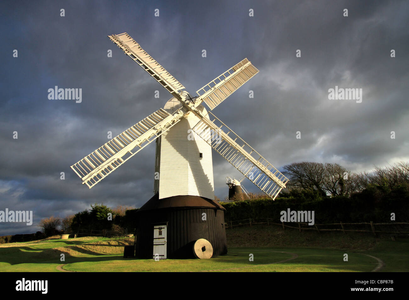 Jack and Jill Windmills, Clayton, Sussex Stock Photo - Alamy