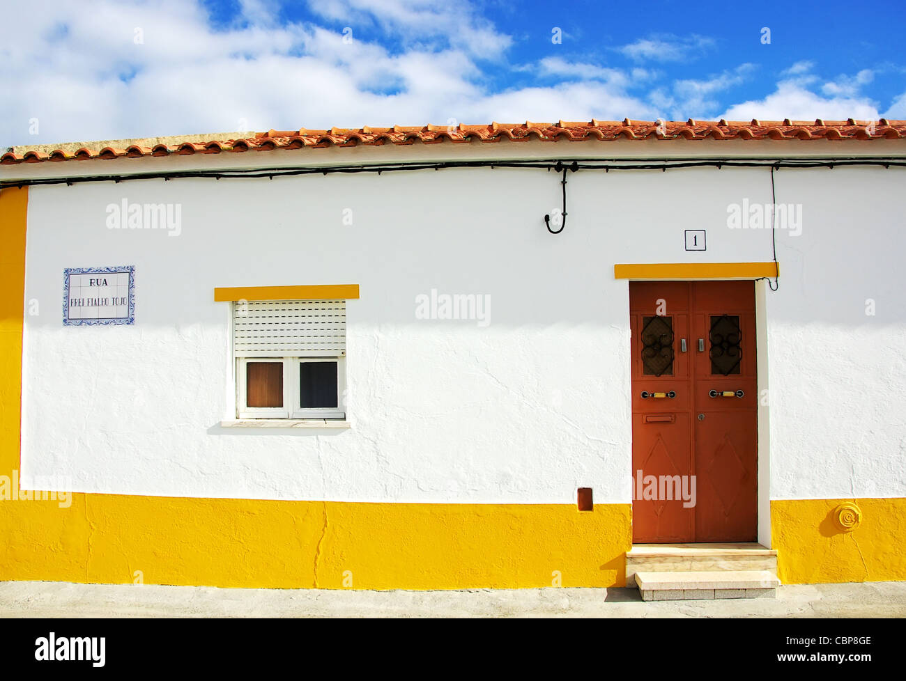 Traditional house of alentejo region Stock Photo - Alamy
