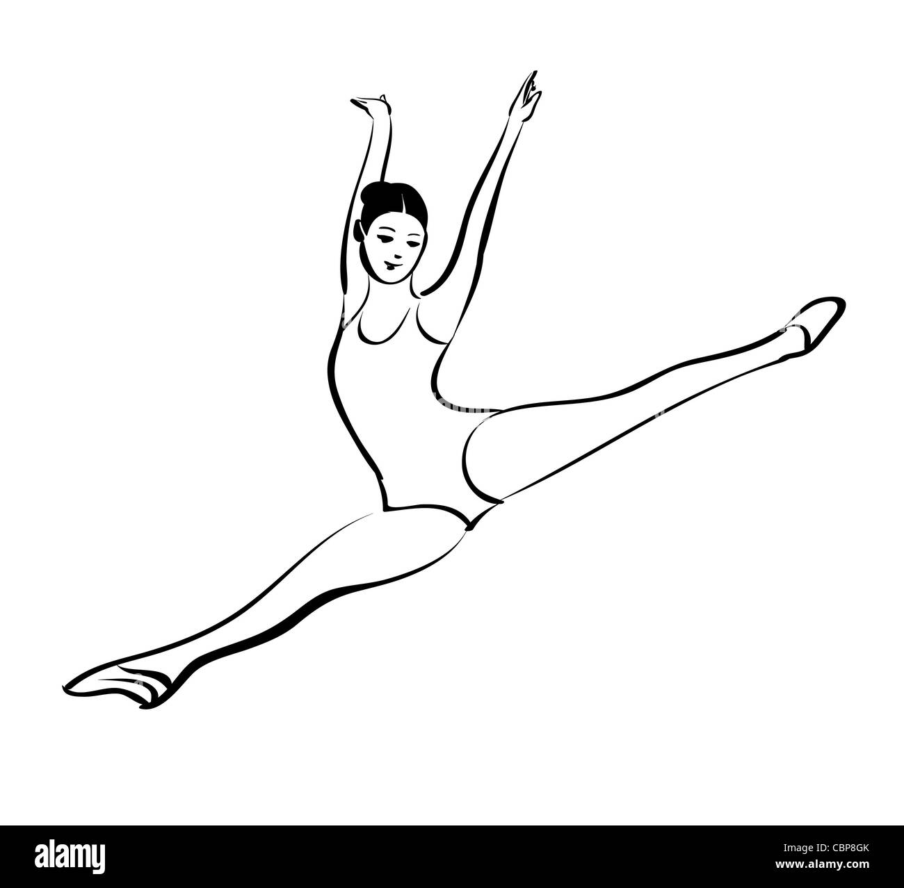 Ballet pose dance bw hi-res stock photography and images - Alamy