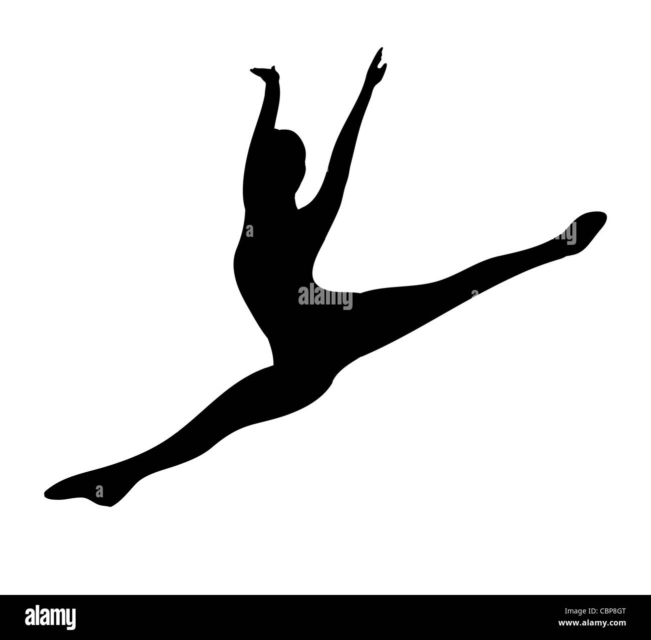 Arabesque ballet pose Cut Out Stock Images & Pictures - Alamy