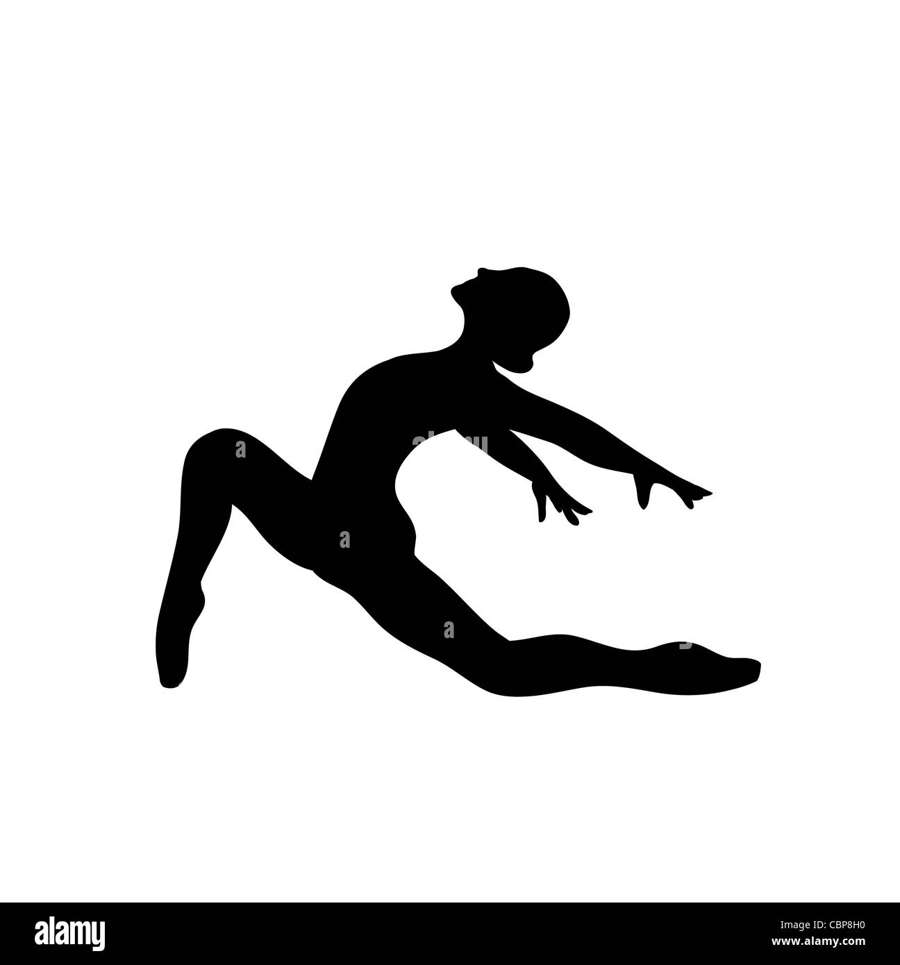 ballet n pose silhouette Stock Photo - Alamy