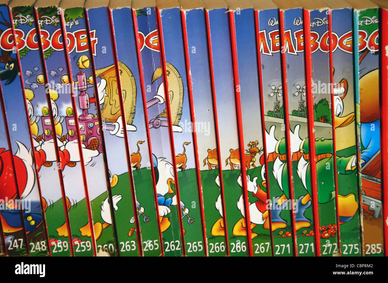 Comics in a row Stock Photo - Alamy