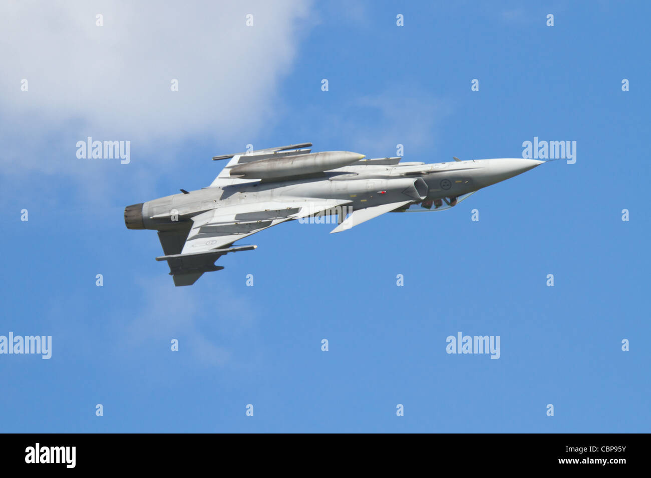 Jas 39 Gripen solo display at Linköping air show 2010 Stock Photo - Alamy