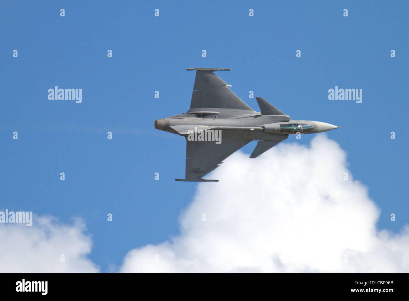 Jas 39 Gripen solo display at Linköping air show 2010 Stock Photo - Alamy