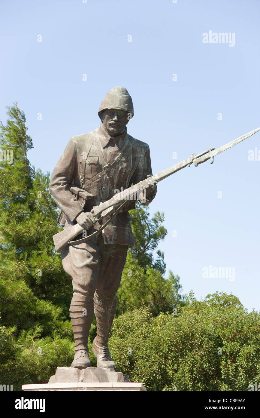 Turkish Infantryman Statue at the 57th Infantry Regiment Memorial on ...