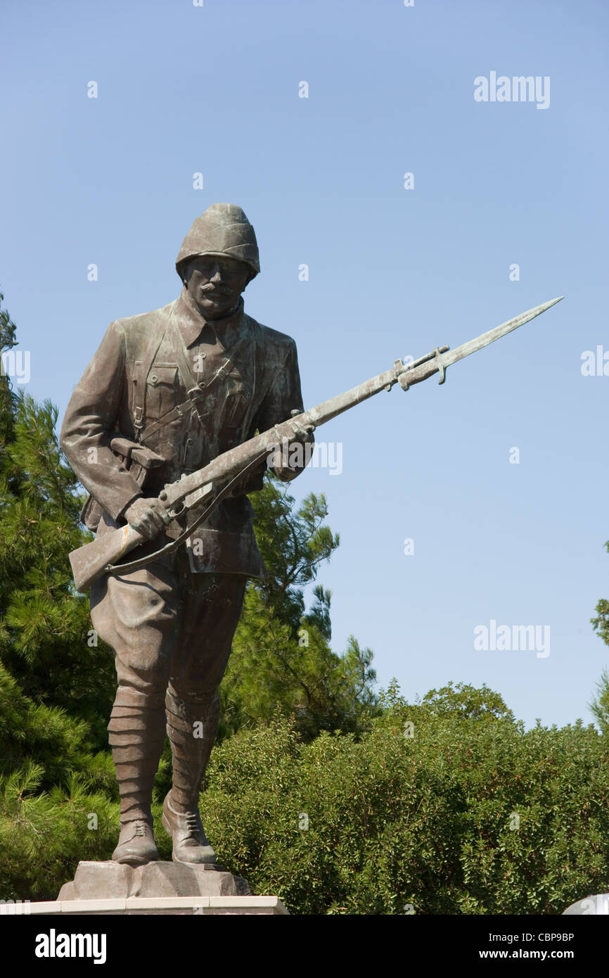 Turkish Infantryman Statue at the 57th Infantry Regiment Memorial on ...