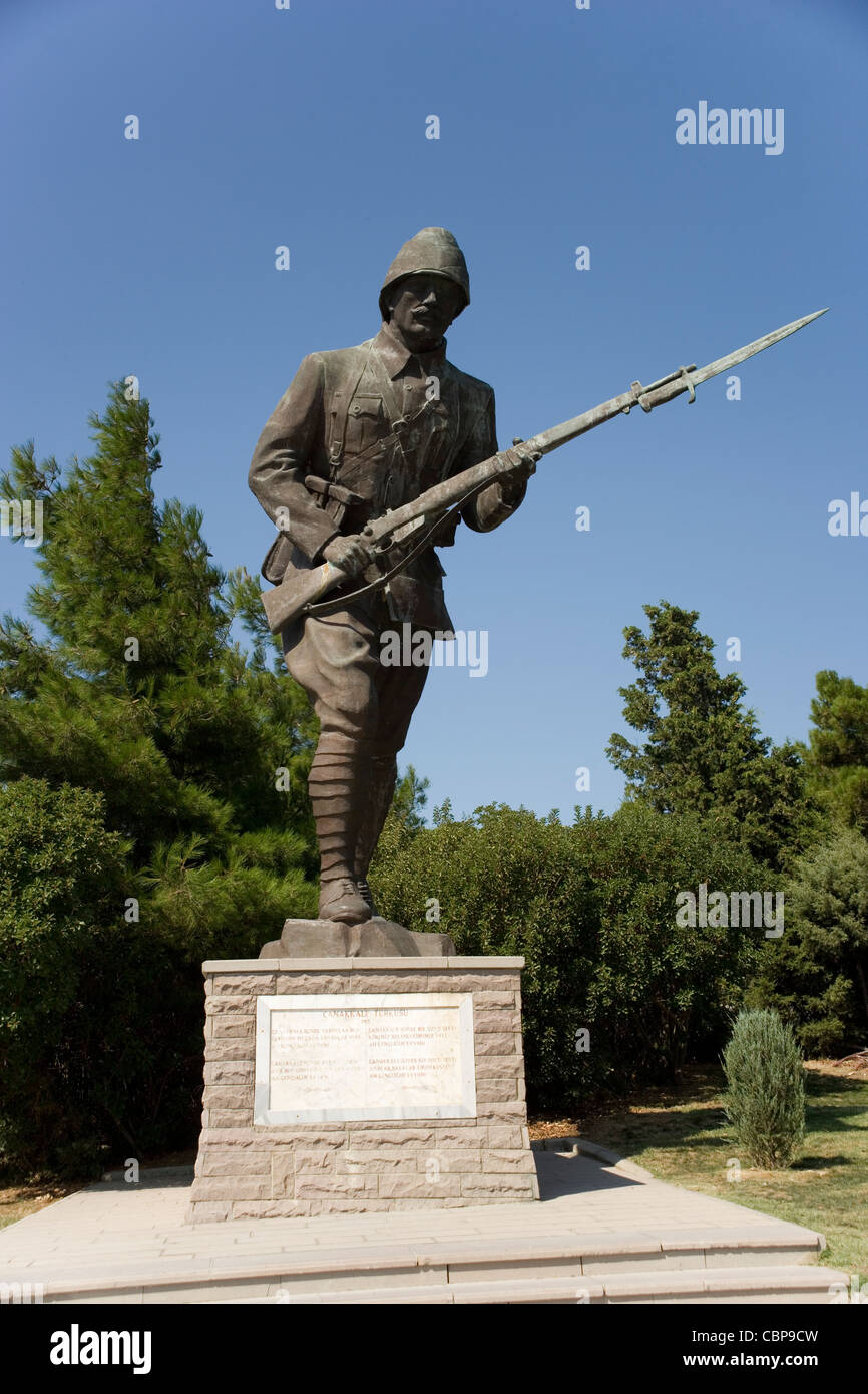 Turkish Infantryman Statue at the 57th Infantry Regiment Memorial on ...