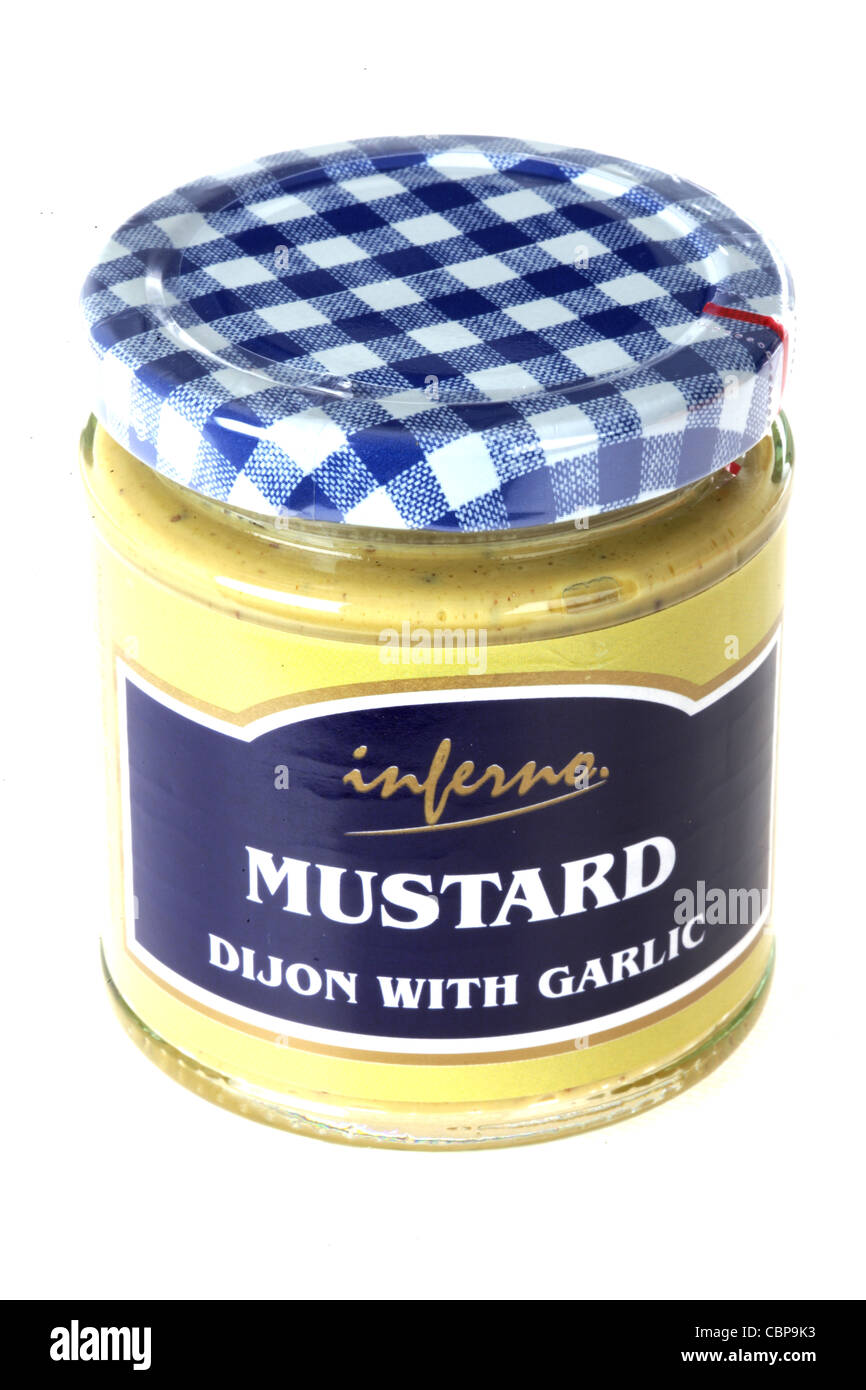 Bottle of dijon mustard Cut Out Stock Images & Pictures - Alamy