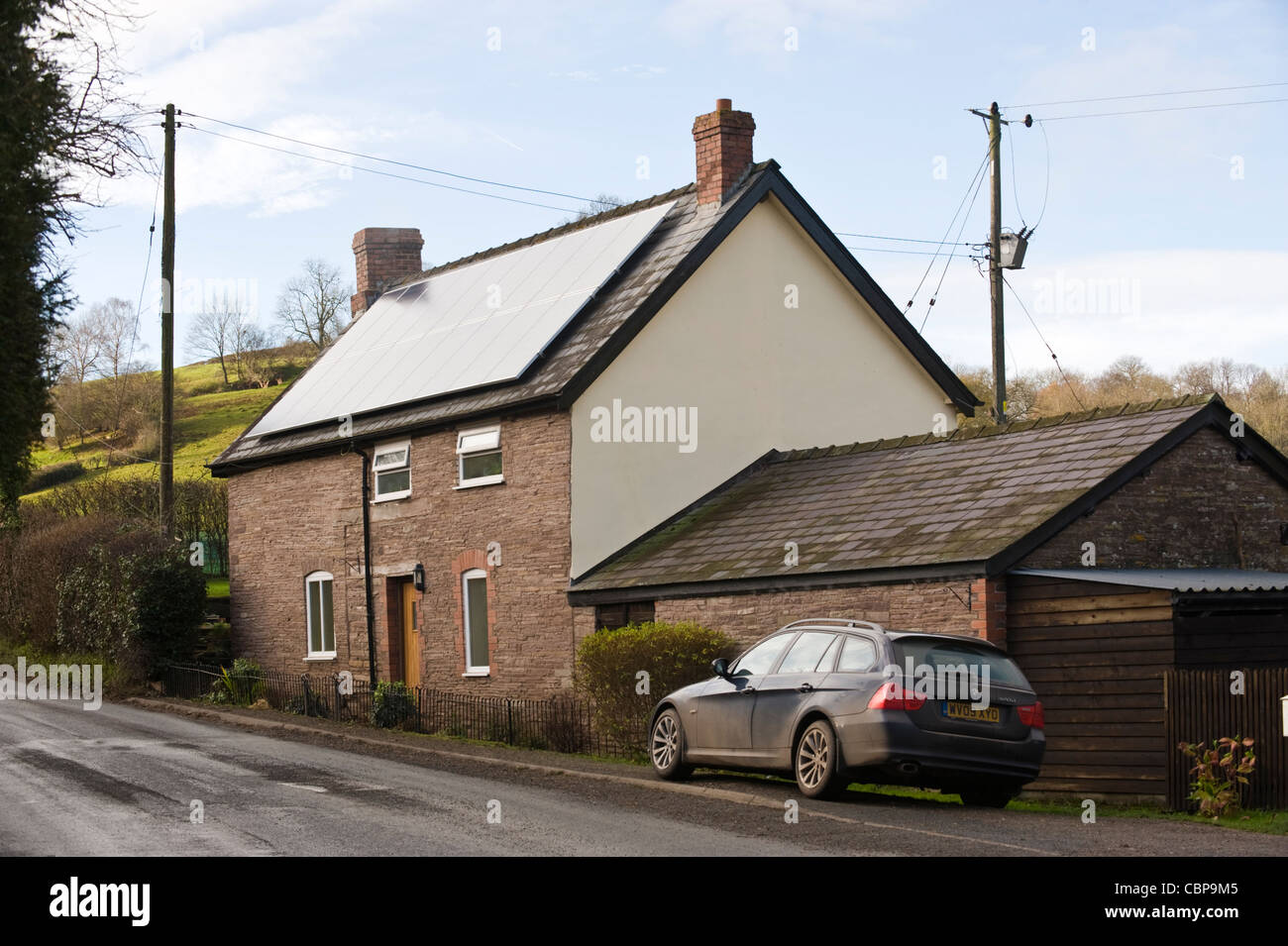 Period house with solar panels hi-res stock photography and images - Alamy