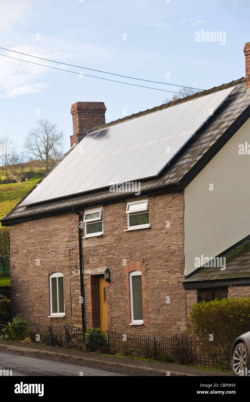 Solar panel house countryside house uk hi-res stock photography and ...