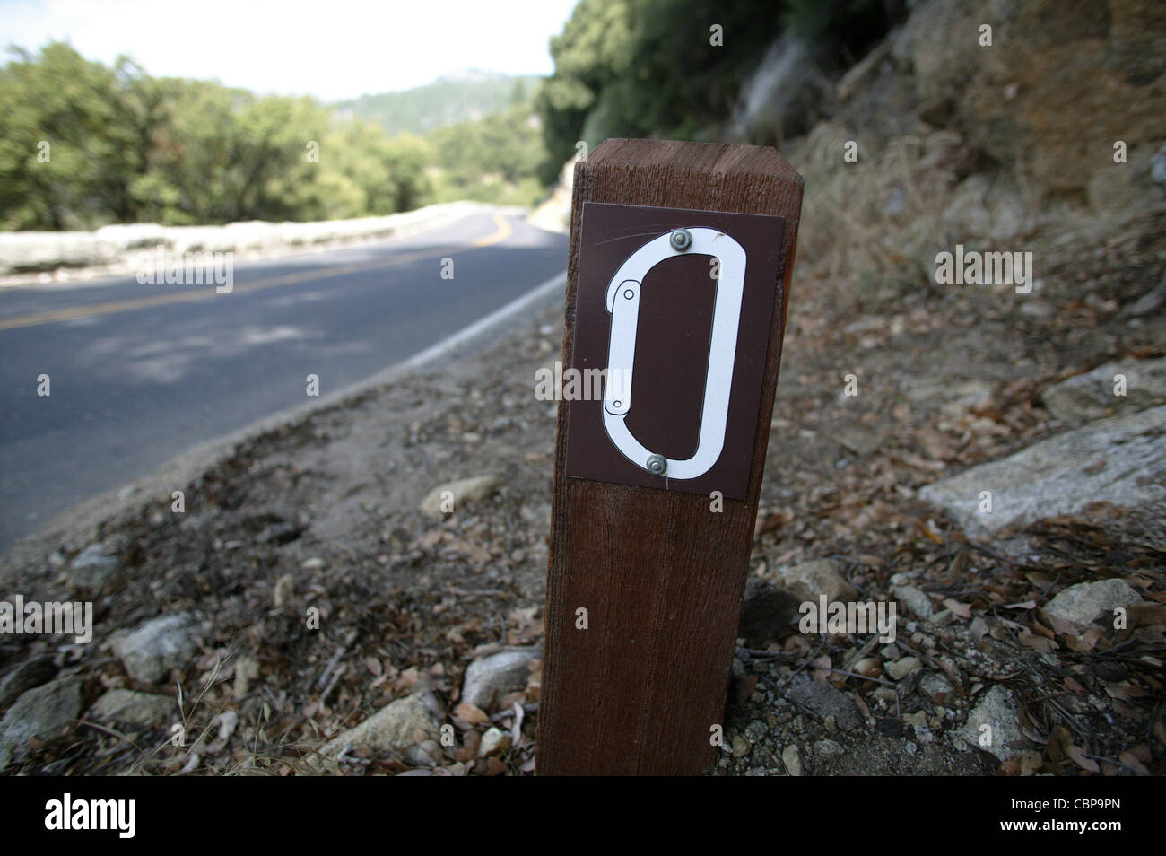 Yosemite Park Climbing Ranger Lincoln Else designed a road marker to ...