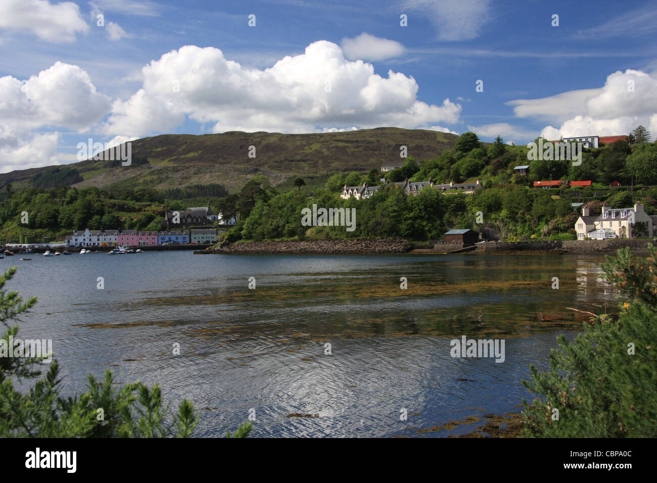 Portree Harbour, Isle of Skye, Scotland taken from Scorrybreac walk ...