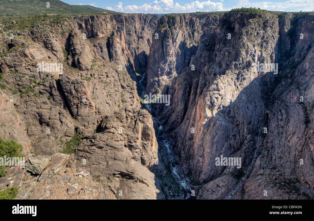 The black (and pink) walls of Colorado's Black Canyon of the Gunnison ...