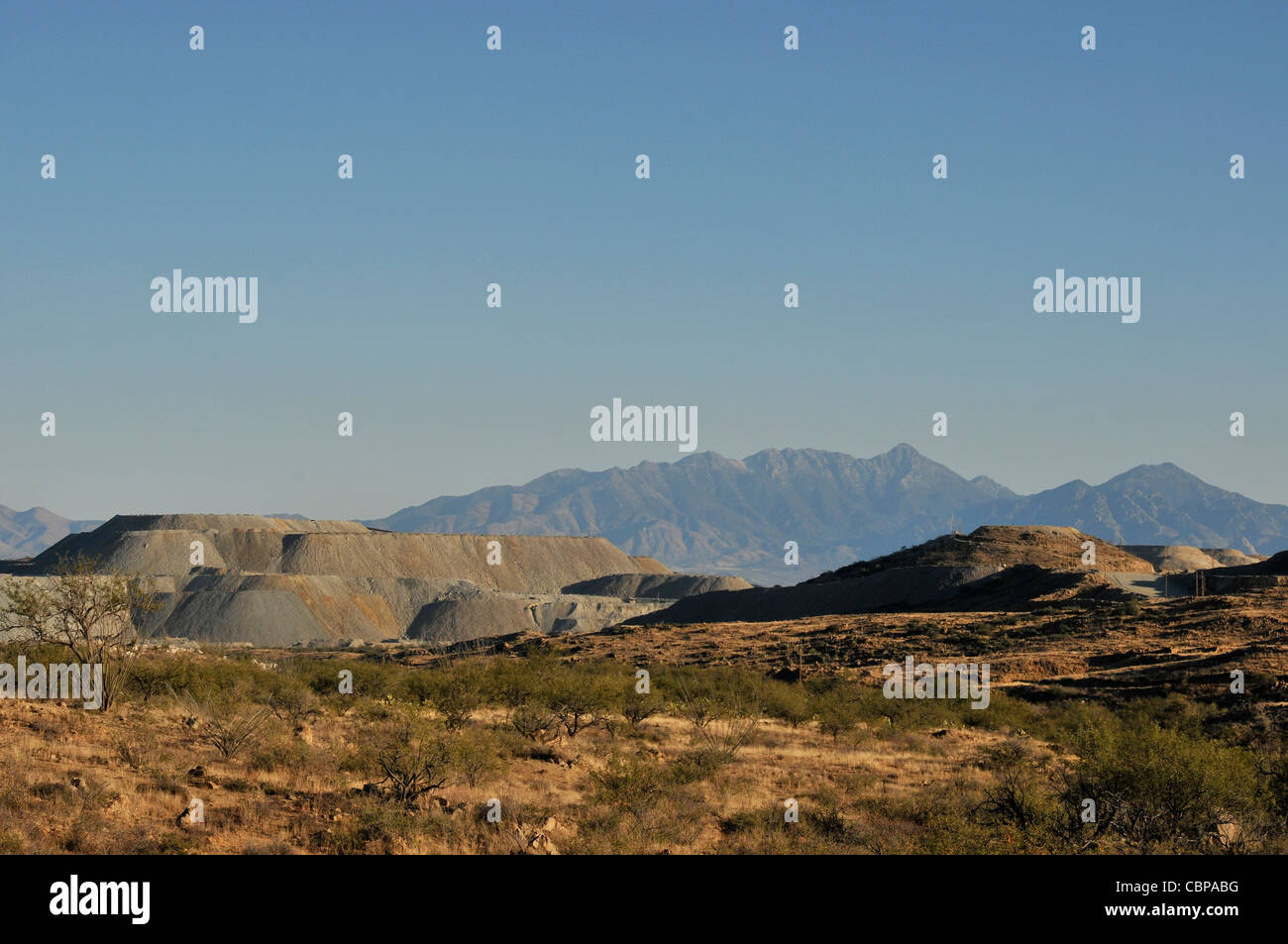 Copper mines in Sahuarita and Green Valley, Arizona, USA, line the ...