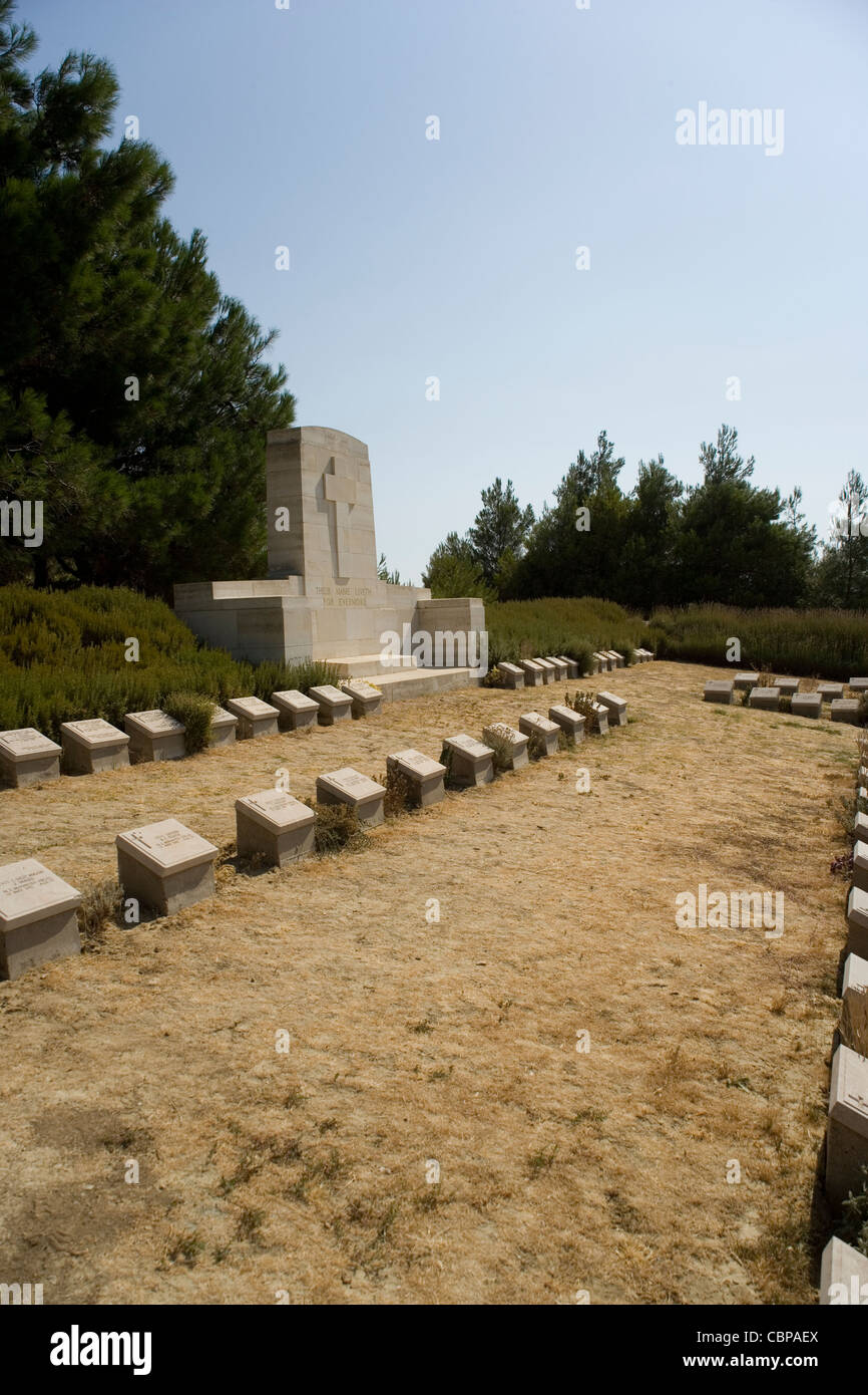 Walkers Ridge Cemetery in the Anzac area of Gallipoli Turkey Stock ...