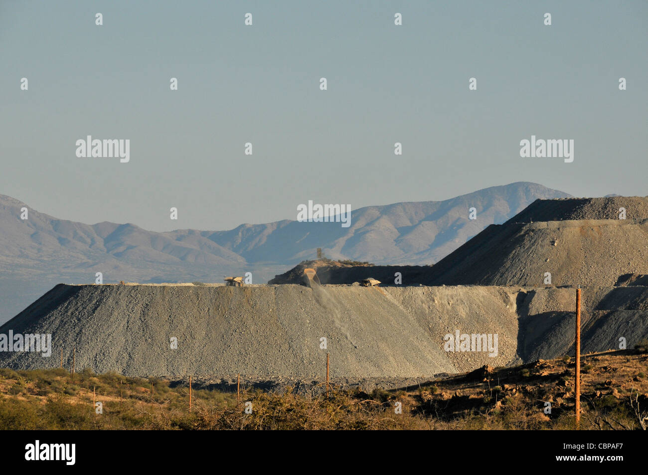 Copper mines in Sahuarita and Green Valley, Arizona, USA, line the ...