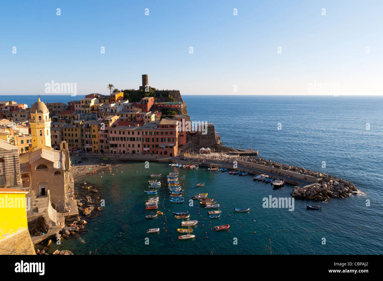 Vernazza is the fourth town heading north in Cinque Terre National Park ...