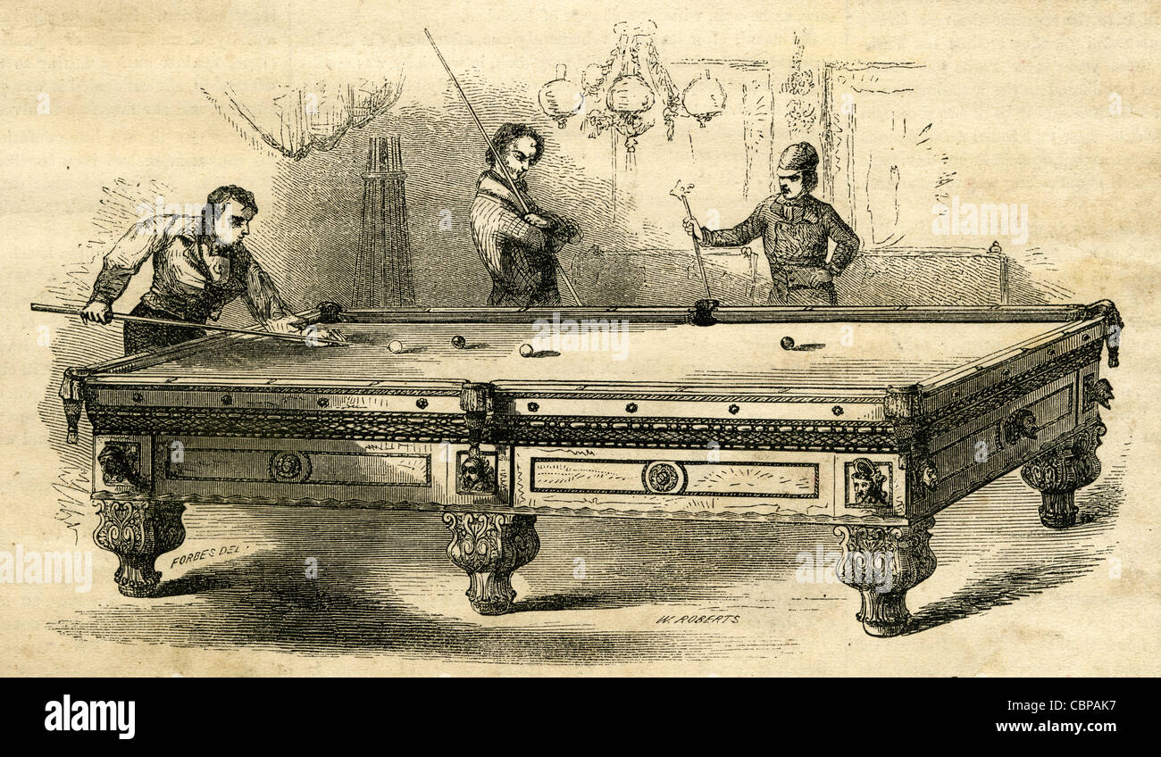 Pool table illustration hi-res stock photography and images - Alamy