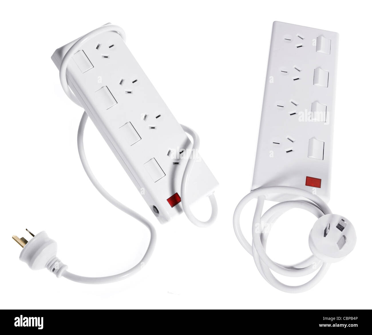 Power extension cord socket Cut Out Stock Images & Pictures - Alamy