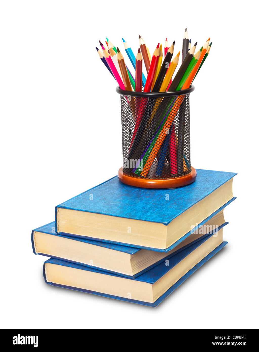 Pencils and books hi-res stock photography and images - Alamy
