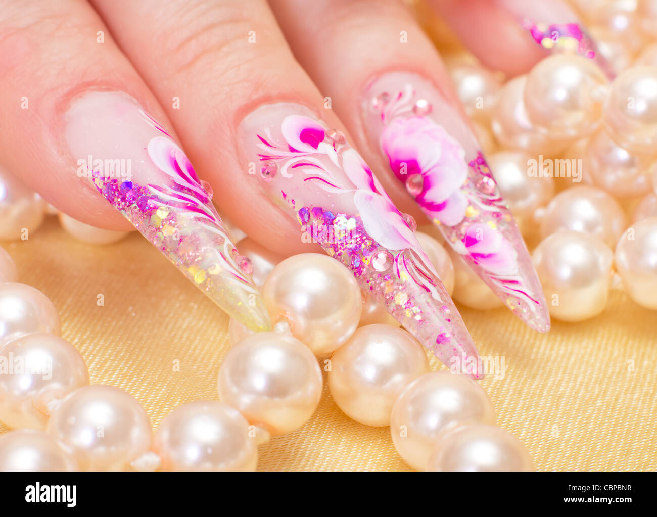 Manicure. Relaxation in spa salon. Woman fingers Stock Photo - Alamy