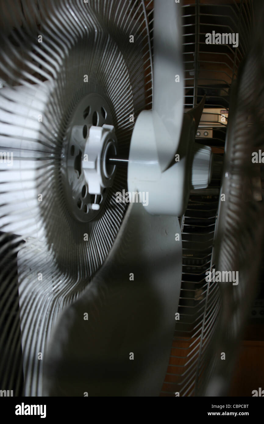 Inside of a white fan Stock Photo - Alamy