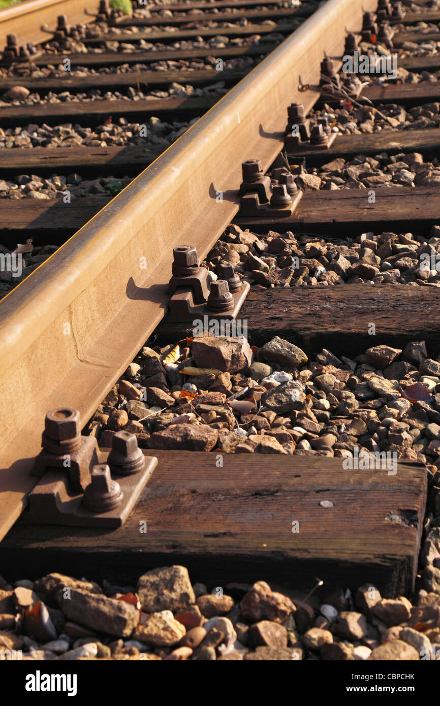 Rail Road Tracks - outdoor Stock Photo - Alamy